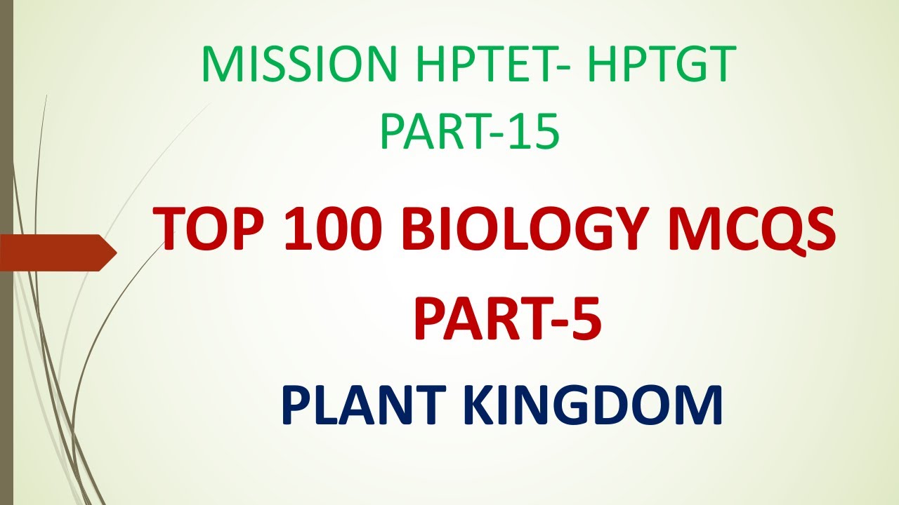 MISSION HPTET-HPTGT PART-15 // PLANT KINGDOM // BRYOPHYTES,GYMNOSPERMS ...