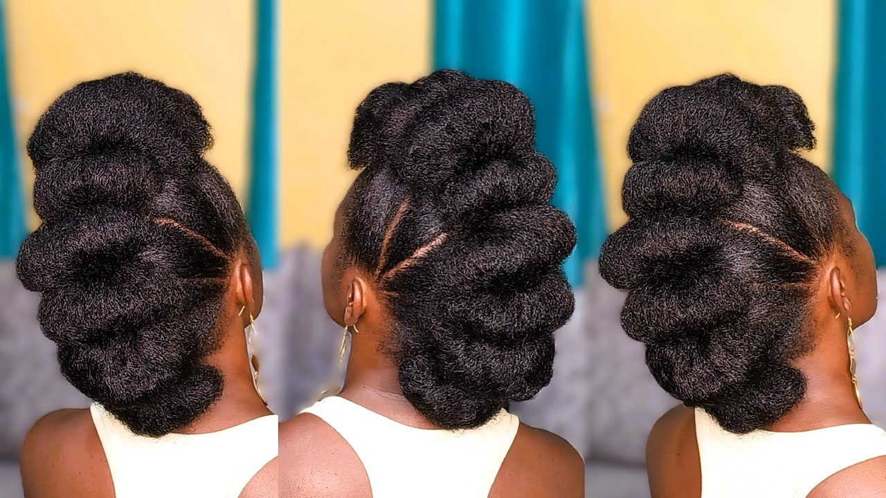 Step by Step: SLICK MOHAWK HAIRSTYLE ON 4C HAIR | no GEL - YouTube