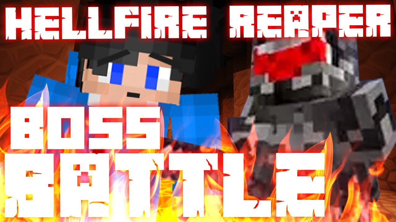 Minecraft Hellfire Reaper Boss Battle: DEATHLESS Victory! - YouTube