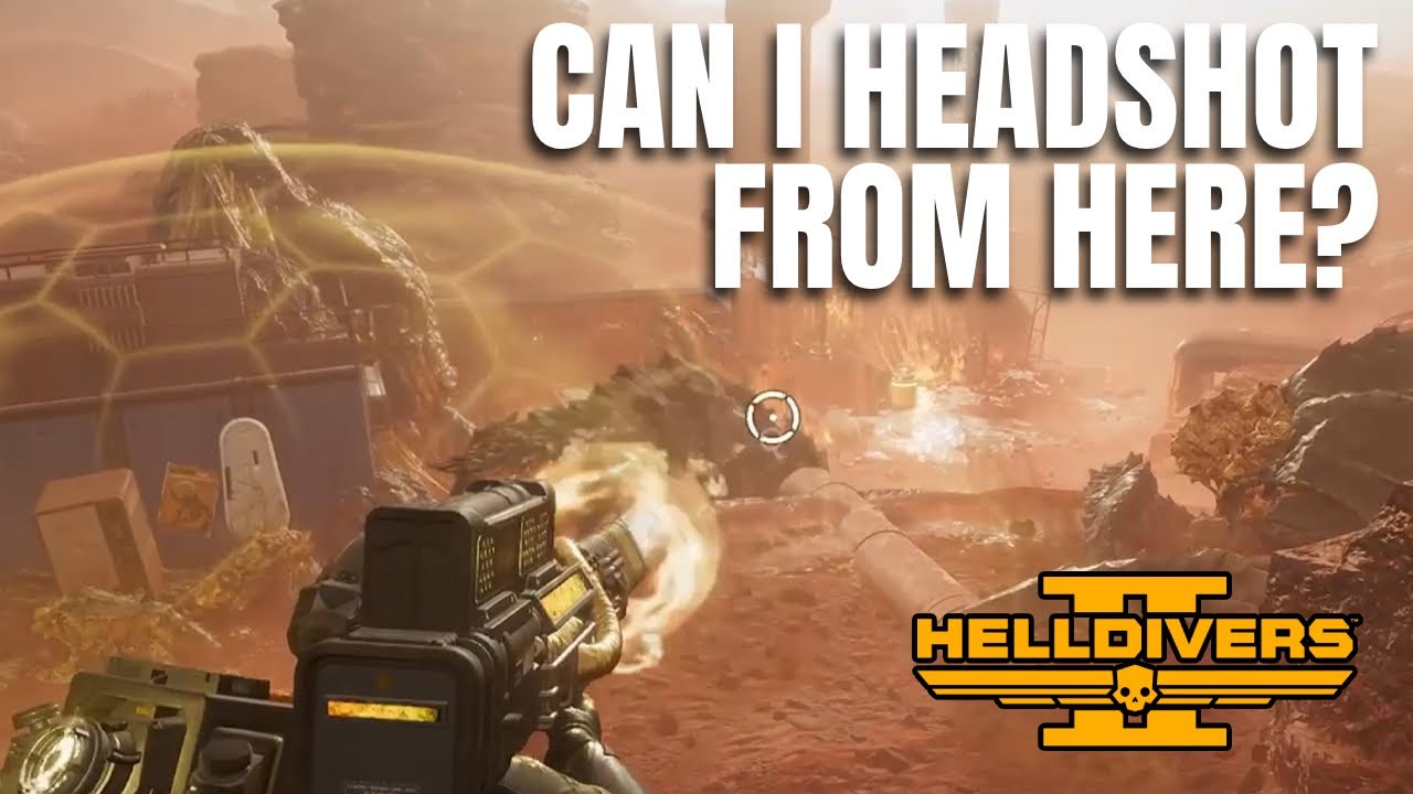Did you know you can headshot from crazy angles in Helldivers 2? - YouTube