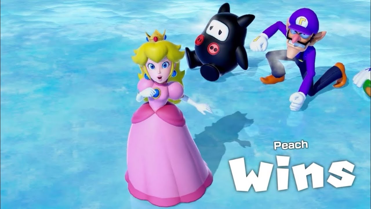 Peach Wins All Characters - Super Mario Party Jamboree - YouTube