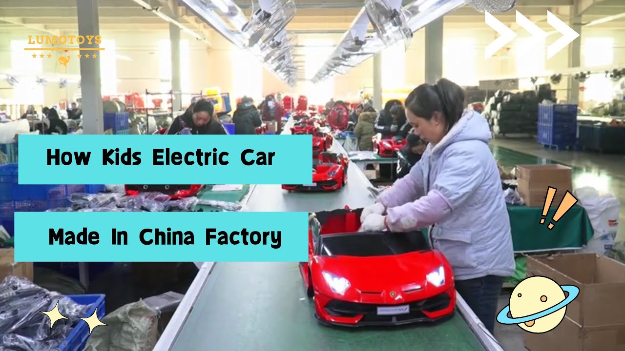 China Kids Ride on Car Factory - How Children Electric Car Are Made ...