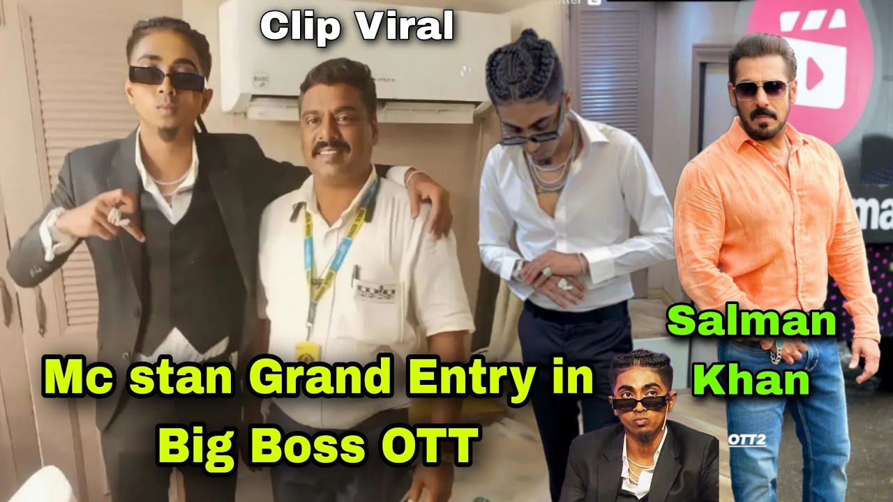 Mc stan Big Boss Entry 🥰 Mc stan with Salman khan | Big Boss OTT 😍 ...