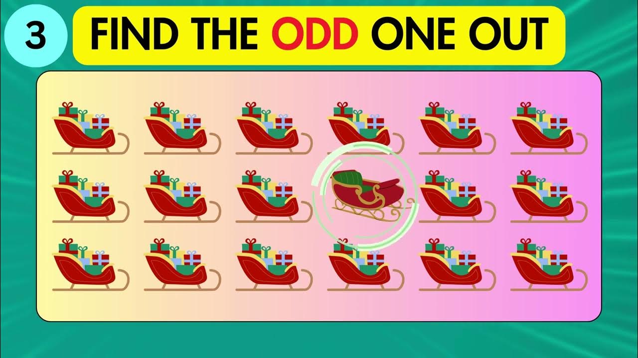 FIND THE ODD ONE OUT Christmas #findtheoddoneout - YouTube