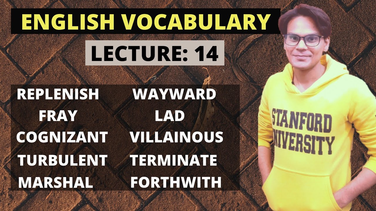 English Vocabulary | Lecture # 14 | Lectures by Waqas Aziz | Waqas Aziz ...