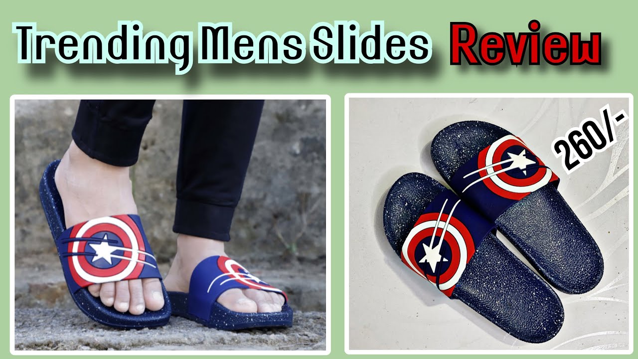 Trending Mens Slides • Popular Mens Slider chappal •Best Slides for men ...