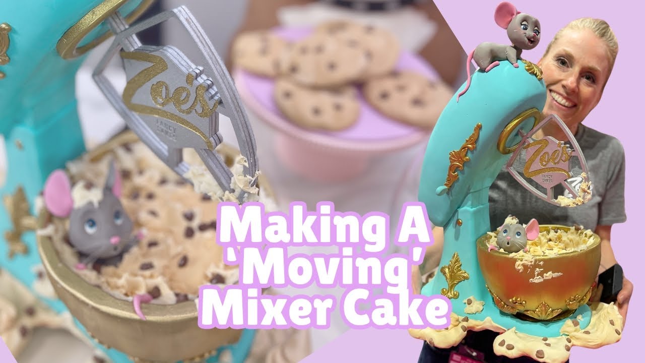 Moving Cake! Electronic Mixer & Mixing Bowl Cake Tutorial - YouTube