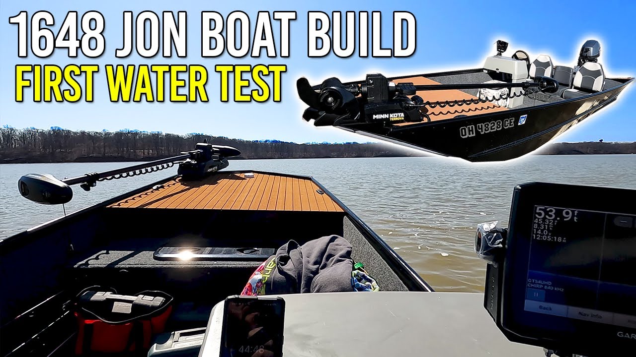 1648 Jon Boat Build WATER TEST | How fast does it go? - YouTube