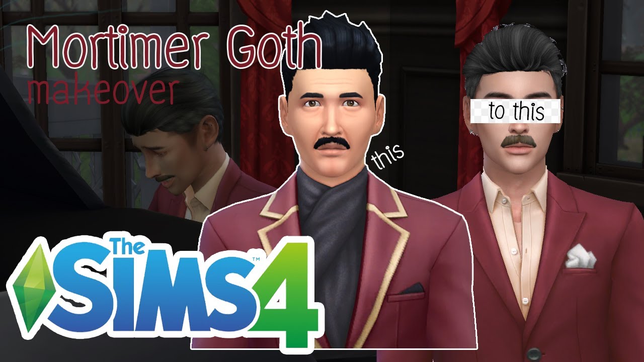 The sims 4 : CAS : แปลงโฉมให้ Goth family 'MORTIMER GOTH' : Makeover ...