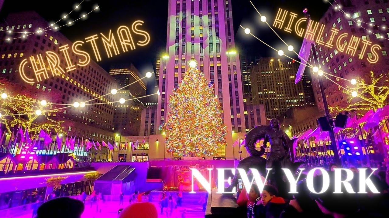 NYC Christmas Walk Highlights of Christmas Trees & Lights Holiday in ...