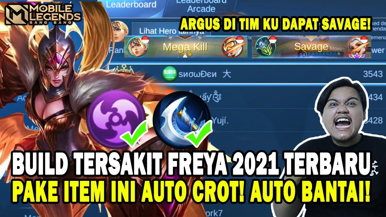PAKE ITEM INI AUTO CRIT! BUILD FREYA TERSAKIT 2021 TERBARU BUILD TOP ...