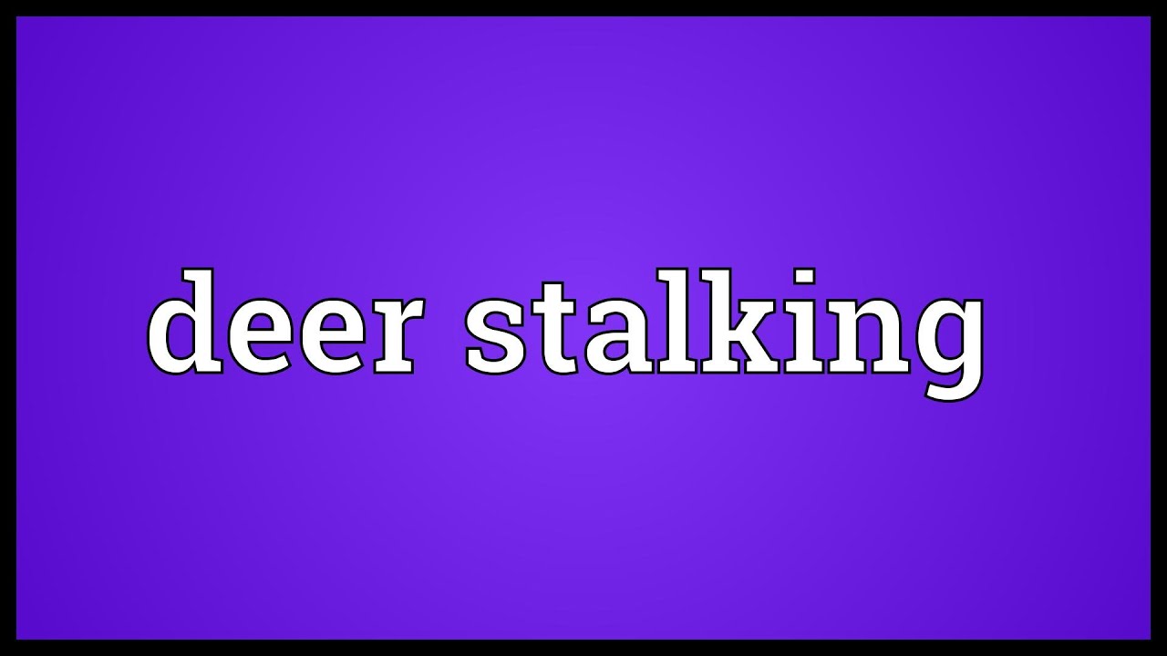 Deer Stalking Meaning YouTube deer-stalking-meaning-youtube