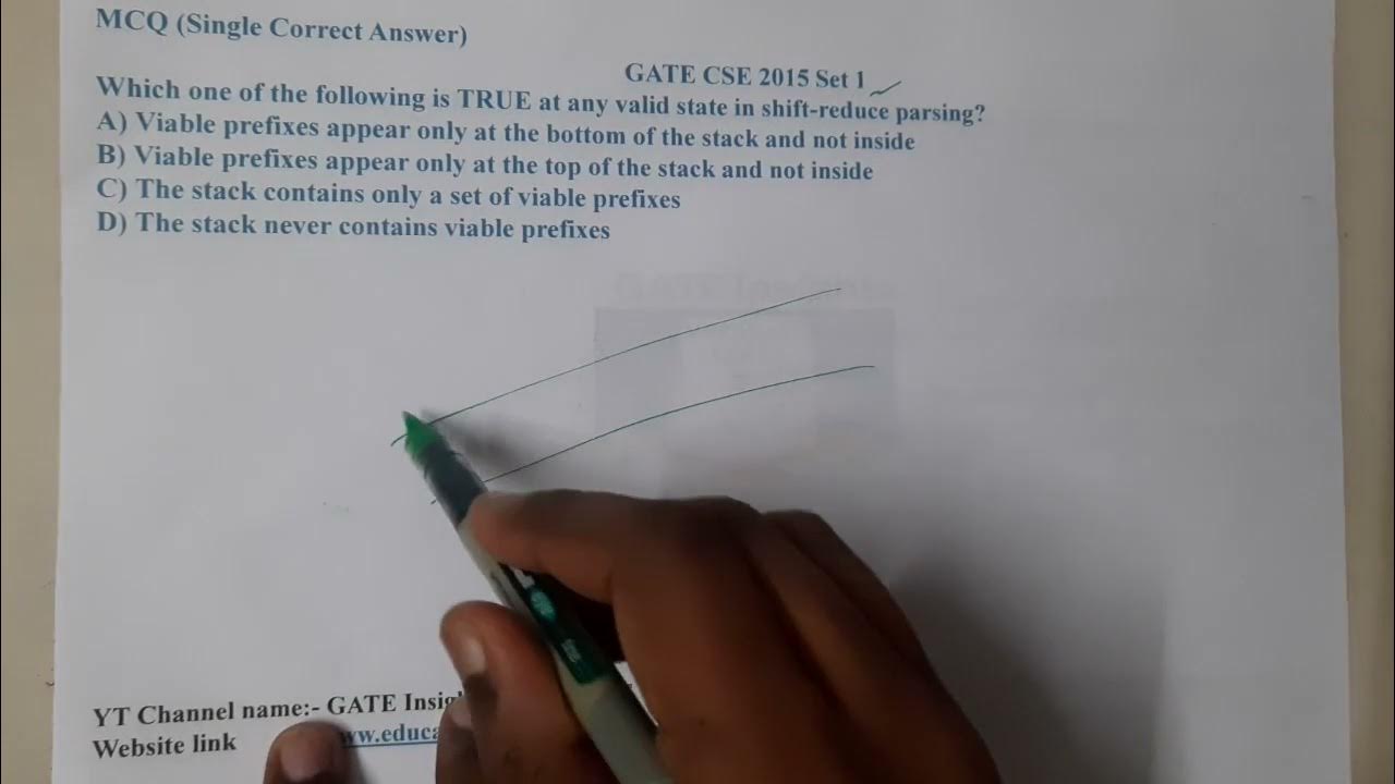 GATE CSE 2015 SET 1 - YouTube