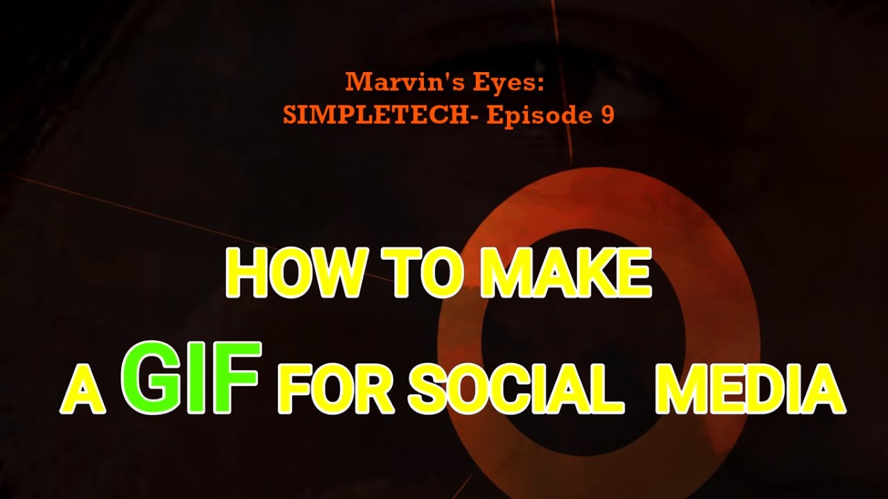 HOW TO MAKE A GIF WITH ANIMATED TEXTS FOR SOCIAL MEDIA - YouTube