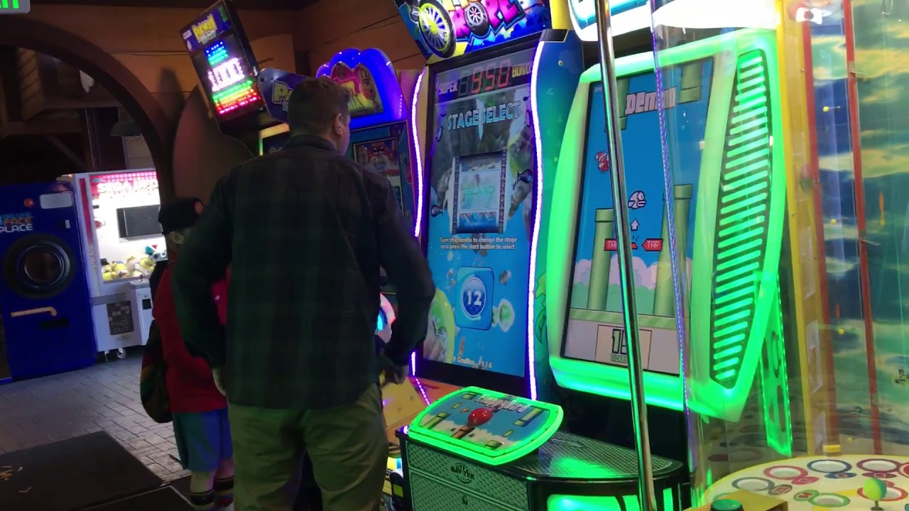 Santa Cruz beach boardwalk Neptune’s kingdom arcade tour 2018 - YouTube