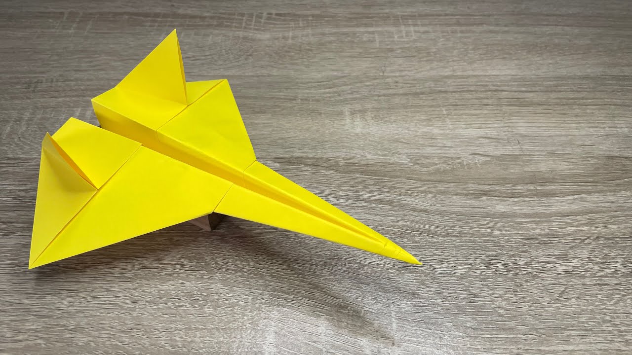Origami Jet Fighter Plane - DIY Easy Jet Fighter Paper Plane Tutorial ...