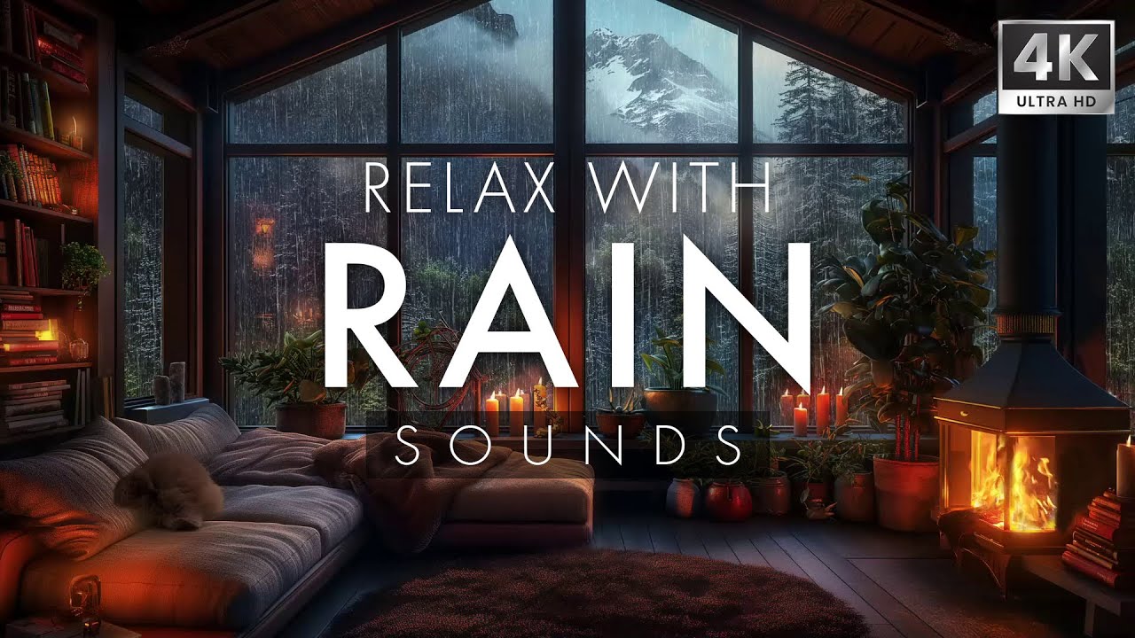 Relax by the Window with Gentle Rain Sounds | for Stress Relief & Sleep ...
