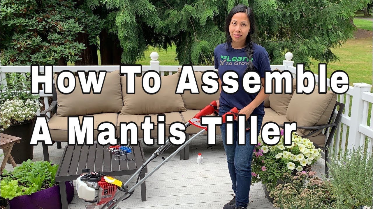 How To Assemble Mantis Tiller - YouTube