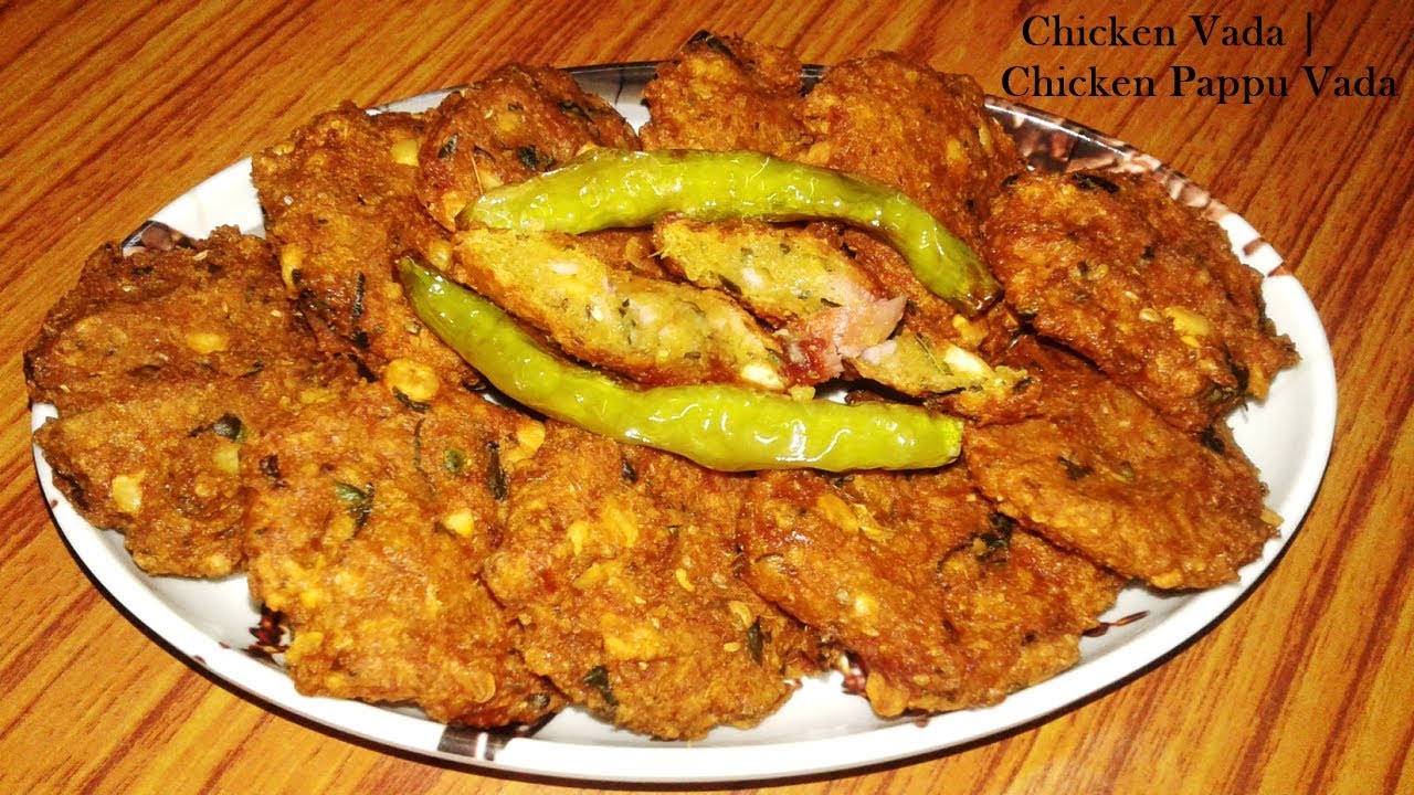 chicken vada recipe | Chanagapappu chicken vada | easy snack recipe ...