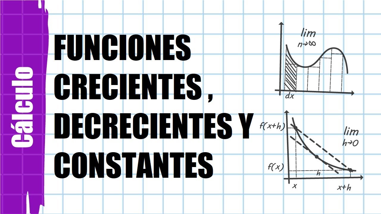 Funciones crecientes, decrecientes y constantes - YouTube