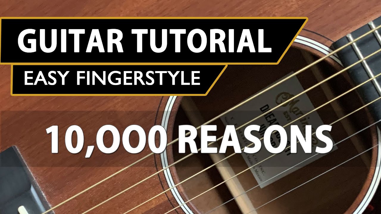 10,000 Reasons | Easy FingerStyle Guitar Tutorial - YouTube