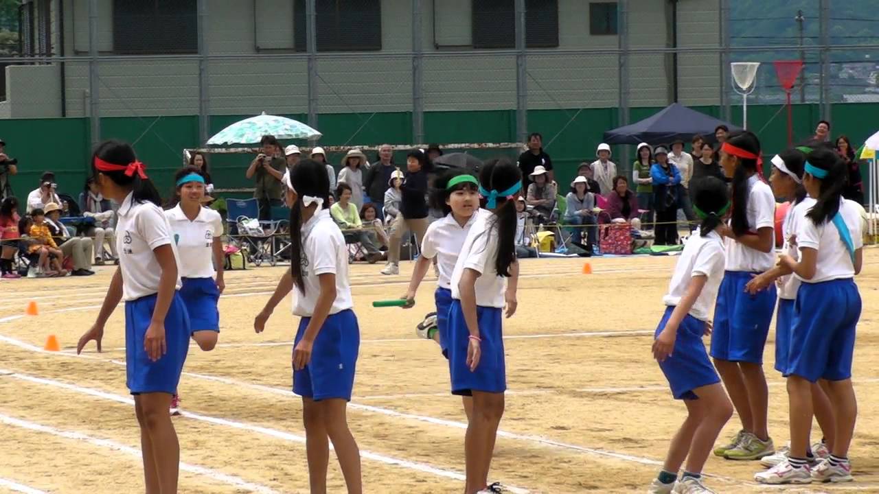 Japan Sports Meets 4x200 relay (6th grader) 運動会 ﾘﾚｰ 6年 - YouTube
