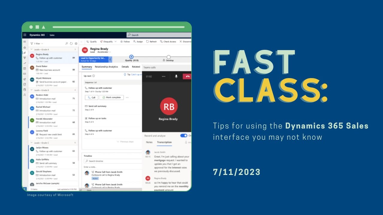 Tips for using the Dynamics 365 Sales interface you may not know - YouTube