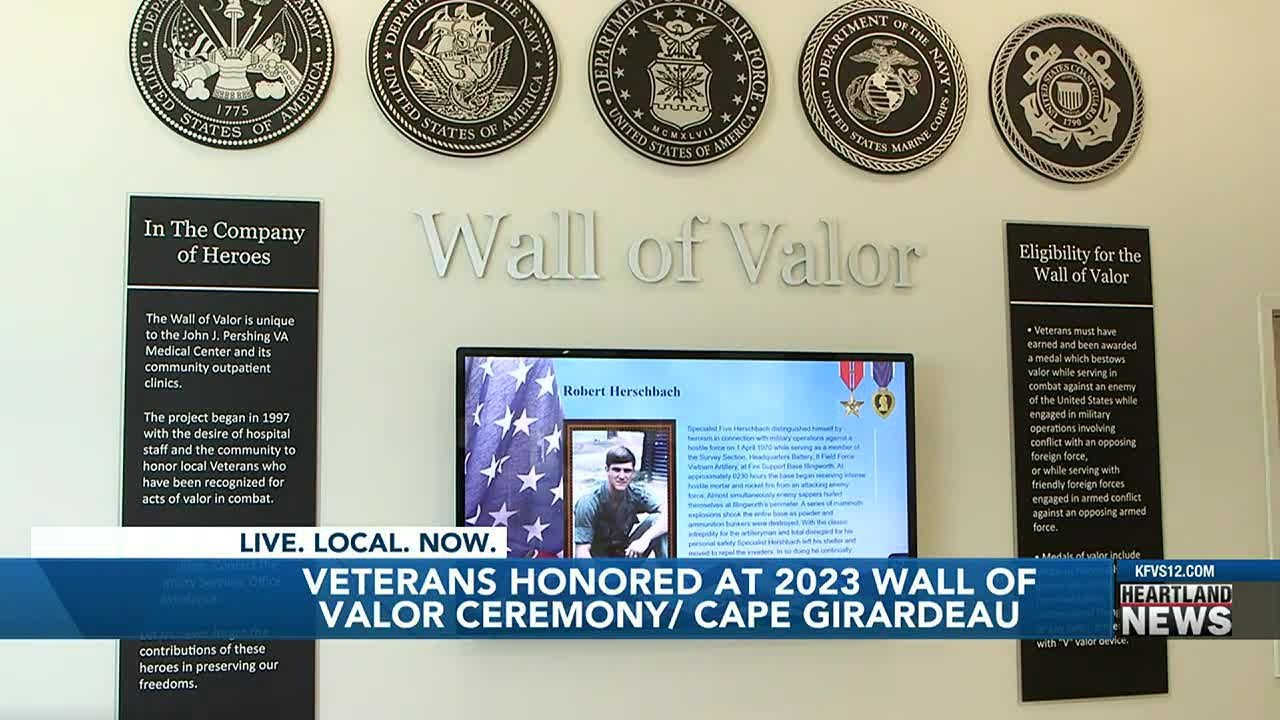 Veterans honored at Wall of Valor Ceremony in Cape Girardeau | KFVS ...