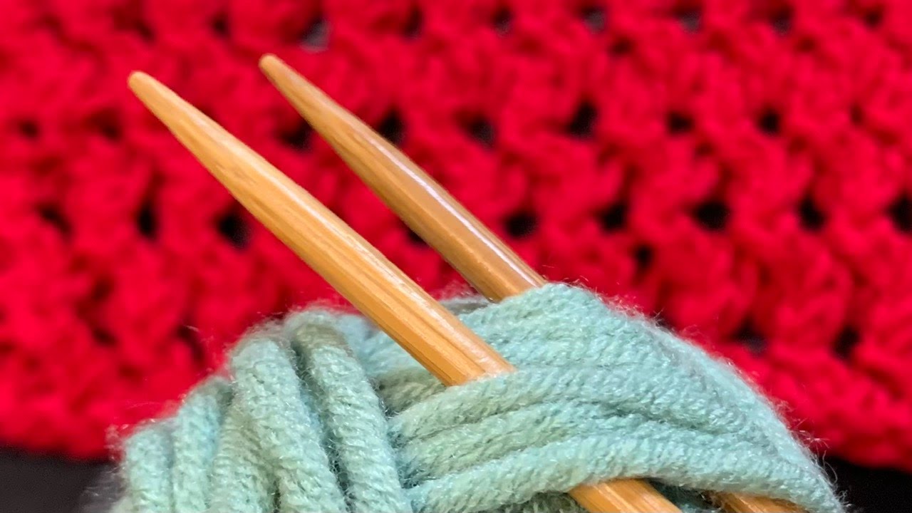 LEARN TO KNIT! SIMPLE & BEAUTIFUL PATTERN FOR BEGINNERS / KNITTING ...