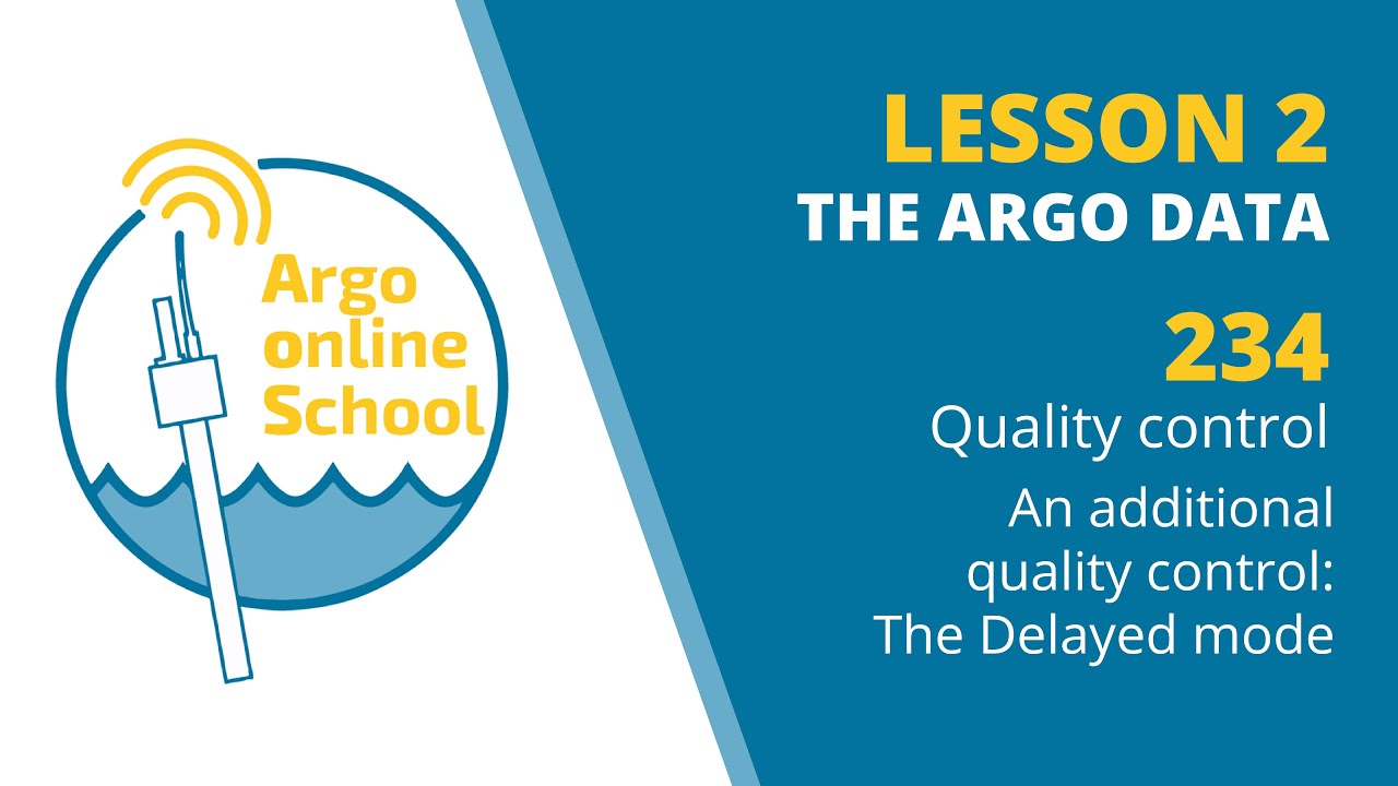 The Argo Online School 234 - The Argo data. An additional quality control: Delayed mode - YouTube