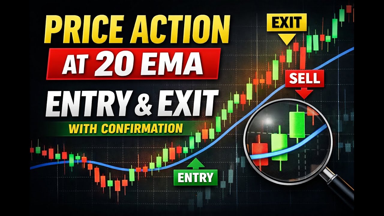 Price Action at 20 EMA — How to Enter & Exit With Confirmation - YouTube