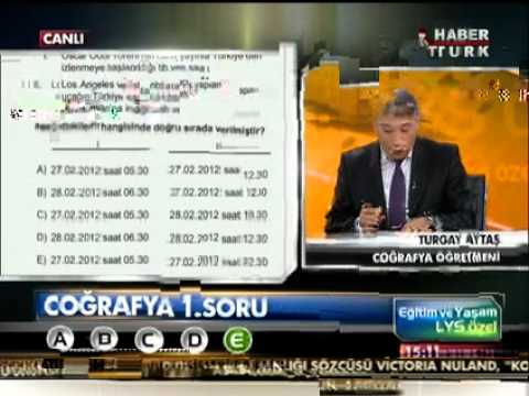 2012 LYS 3 Coğrafya Soruları ve Cevapları
