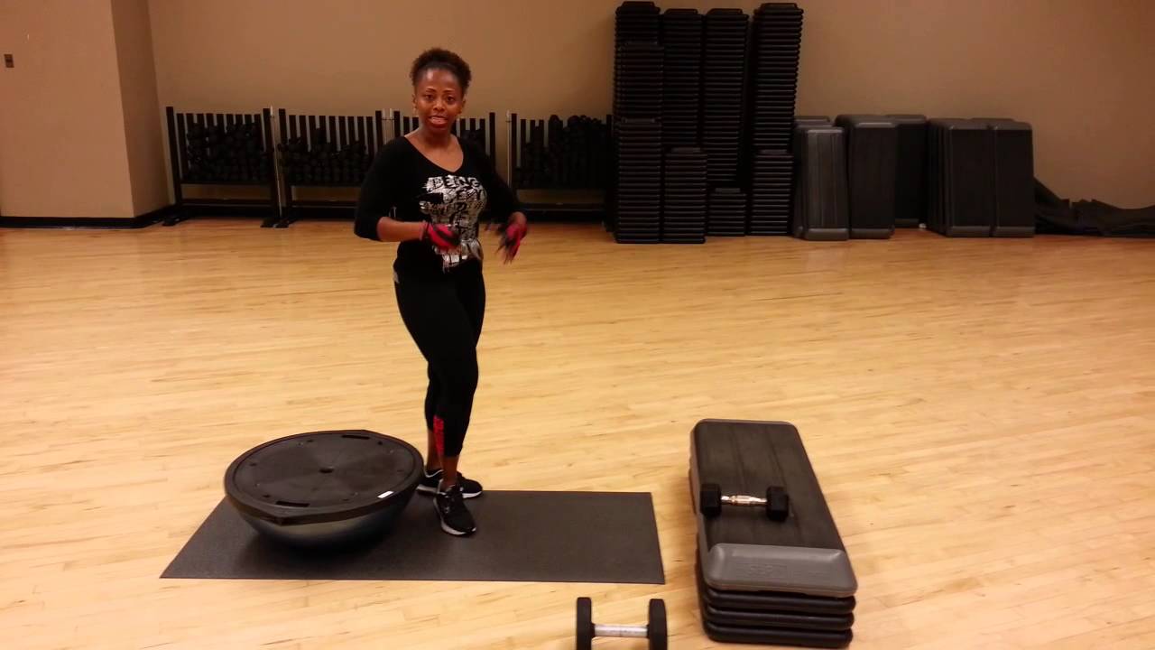 Bosu Plank Bicep Curls - The Bella Fitness Group - YouTube