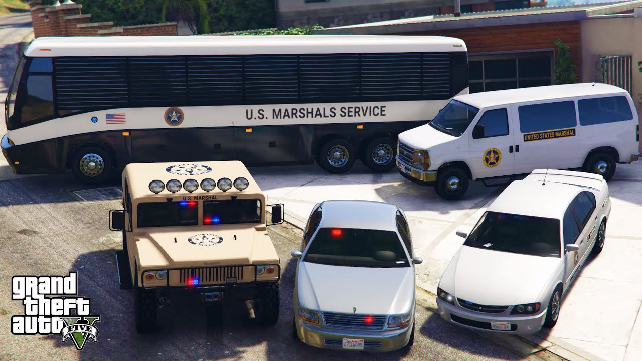GTA 5 - Stealing United States Marshals Service Vehicles with Franklin ...