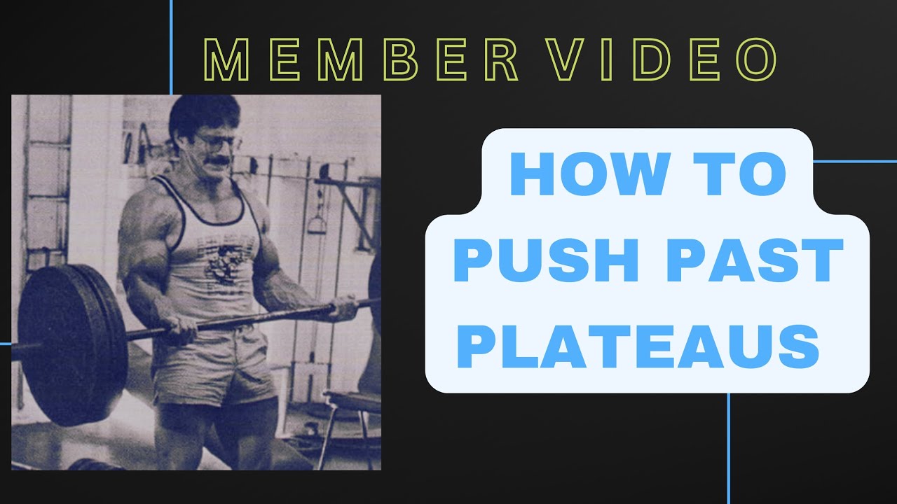 HOW TO PUSH/BREAK THROUGH TRAINING PLATEAUS by MARKUS REINHARDT - YouTube