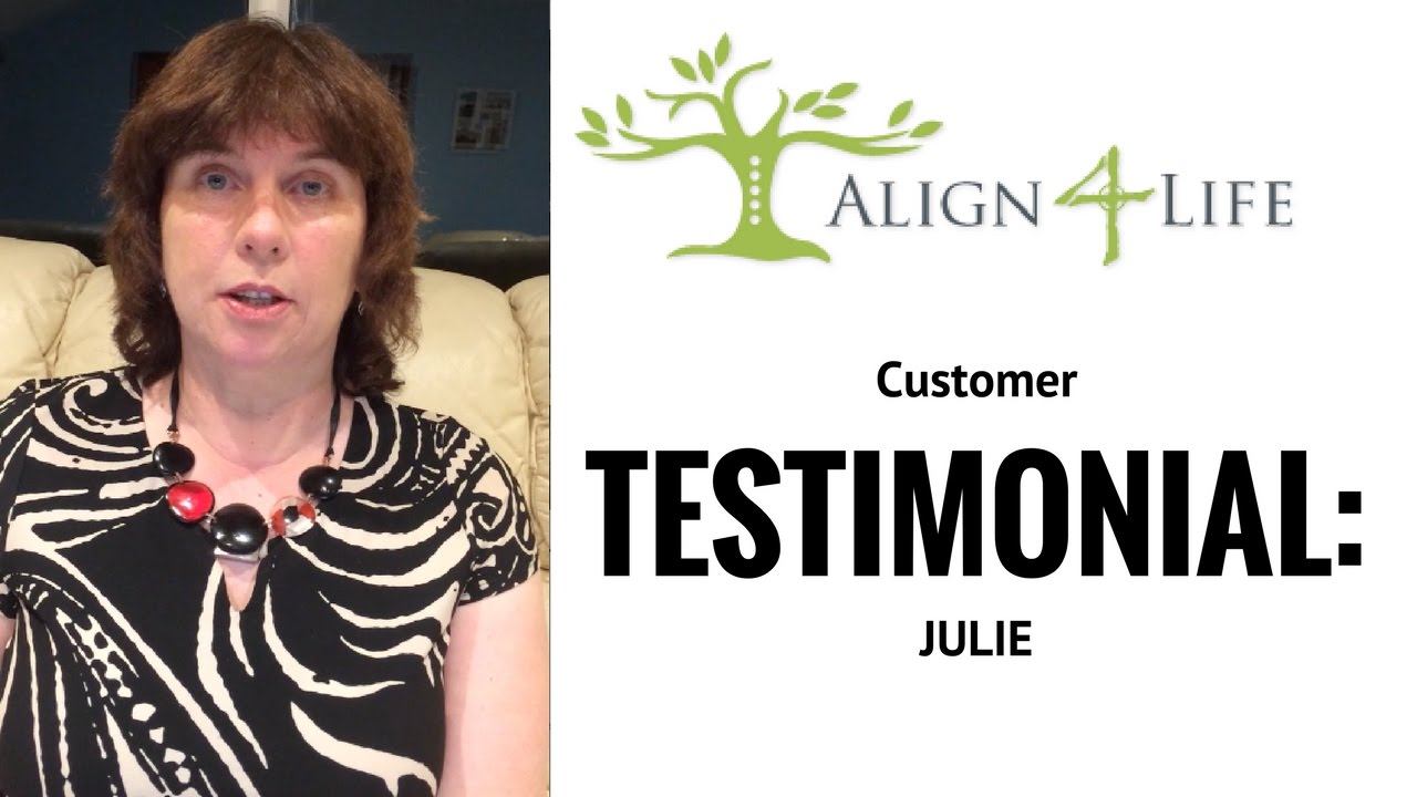 Align 4 life - Julie: Customer Testimonial - YouTube
