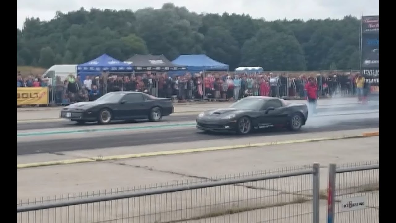 '88 Pontiac Trans Am GTA VS Chevrolet Corvette ZR1 C6 drag race - YouTube