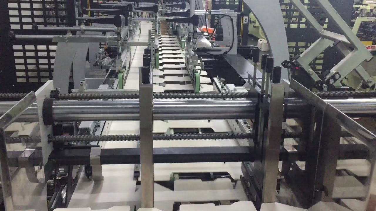 Crash lock bottom Diana easy 115 folder gluer - YouTube