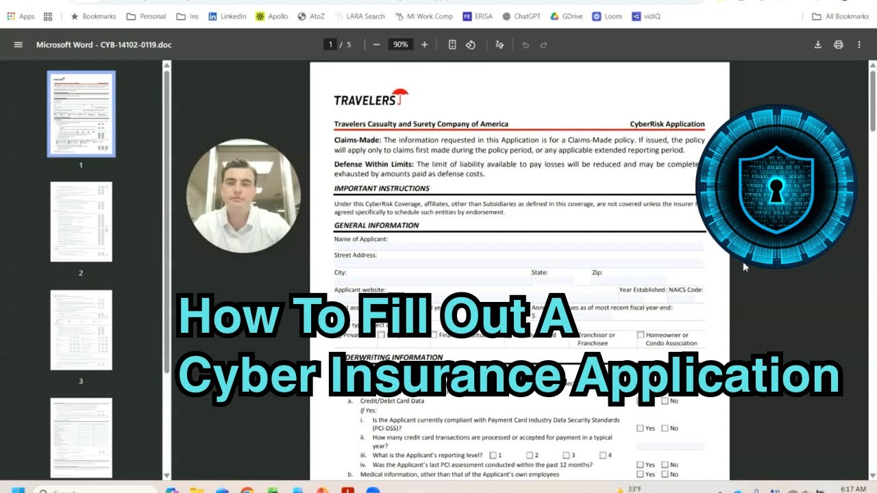 How To Fill Out A Cyber Insurance Application - YouTube