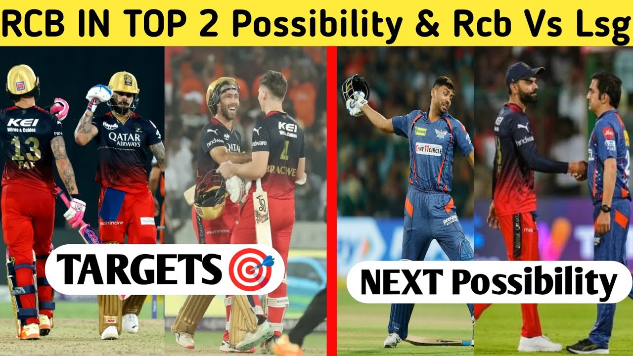 RCB IN TOP 2 possibility | rcb team | rcb update | rcb 2023 - YouTube