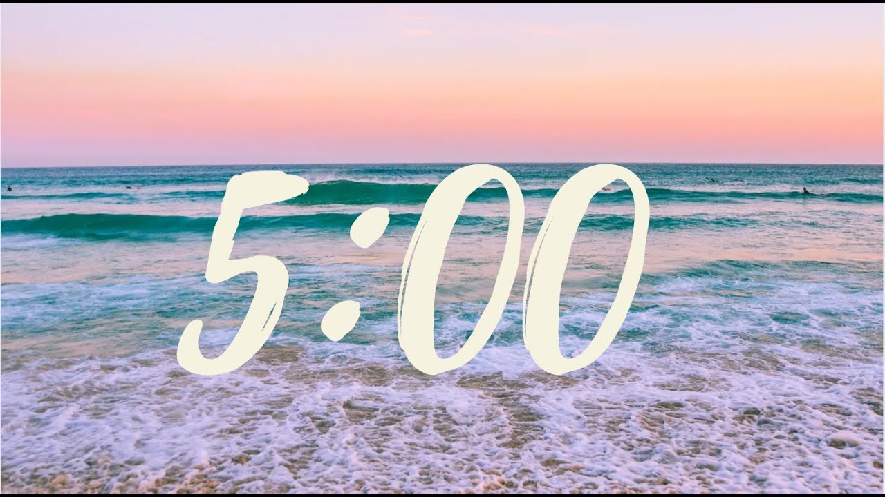 Beach Sunset 5 Minute Timer 🌅 🌊 - YouTube