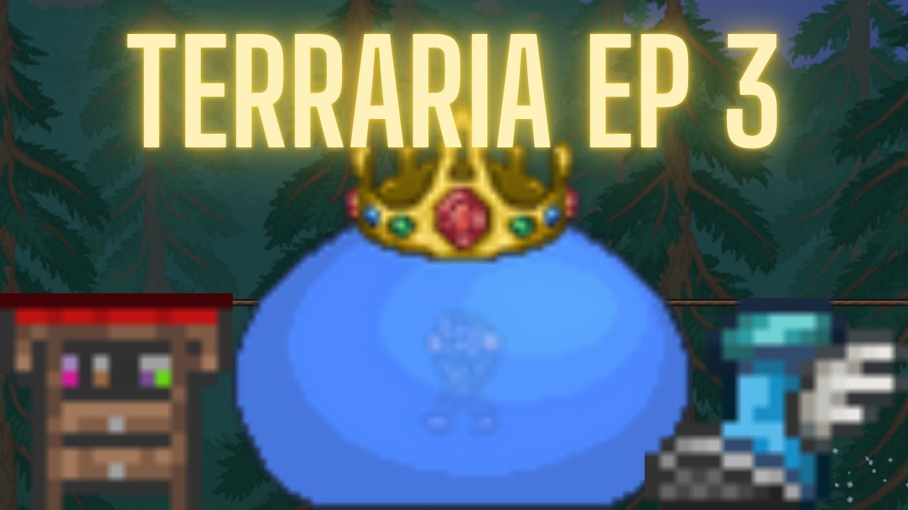 Fighting the Goblin Army and King Slime in Terraria - YouTube