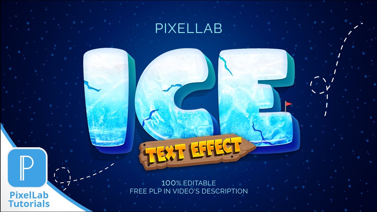 ️ Ice Text Effect | PixelLab Tutorial - YouTube