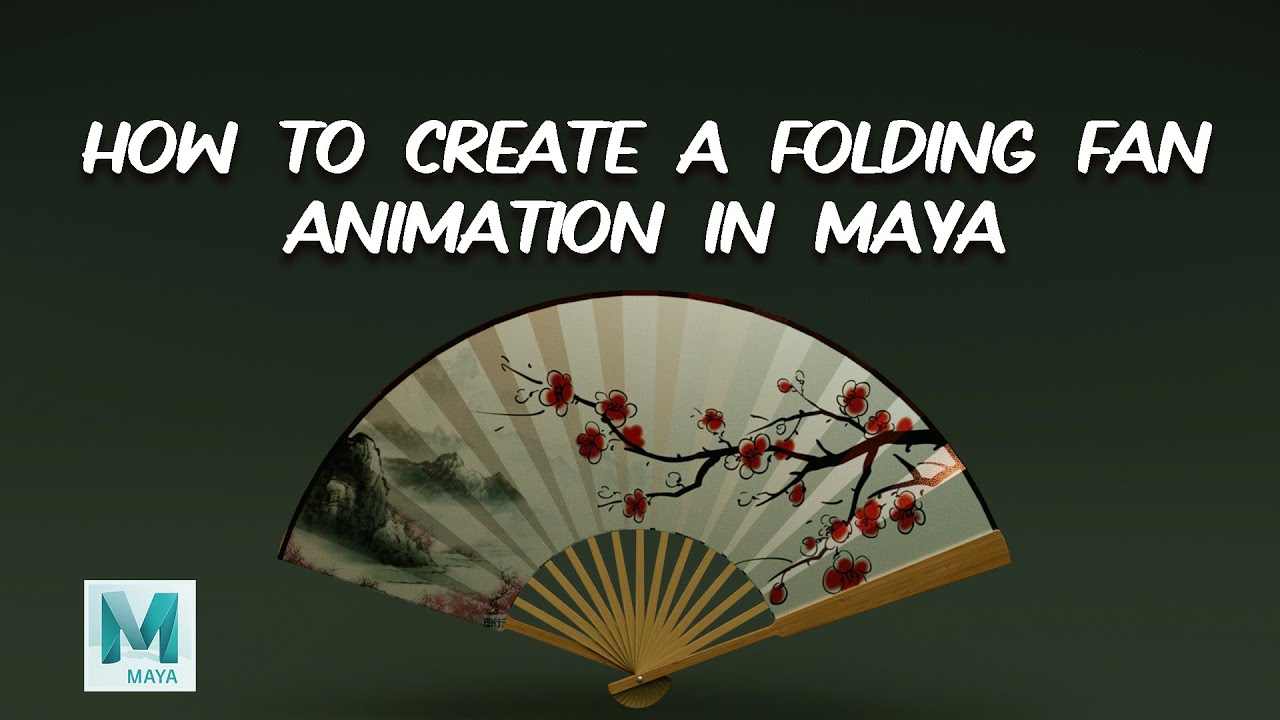 Maya Tutorial How To Create A Folding Fan Animation In Maya - YouTube