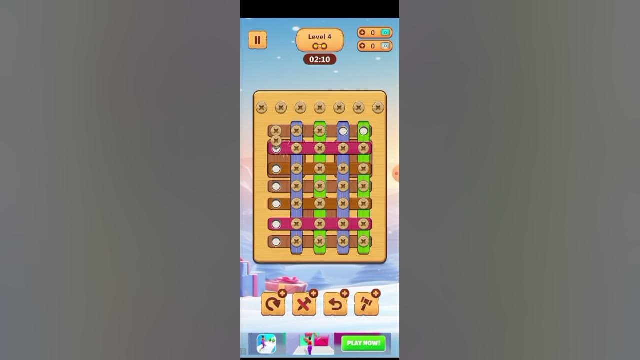 Wood Nuts & Bolts Puzzle - Ruiz Gamer - YouTube