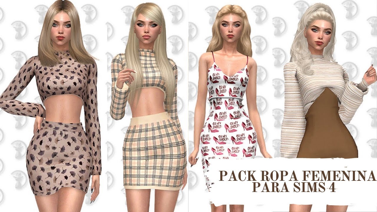 PACK DE ROPA FEMENINA PARA SIMS 4 | PARTE 3 | 2021 - YouTube