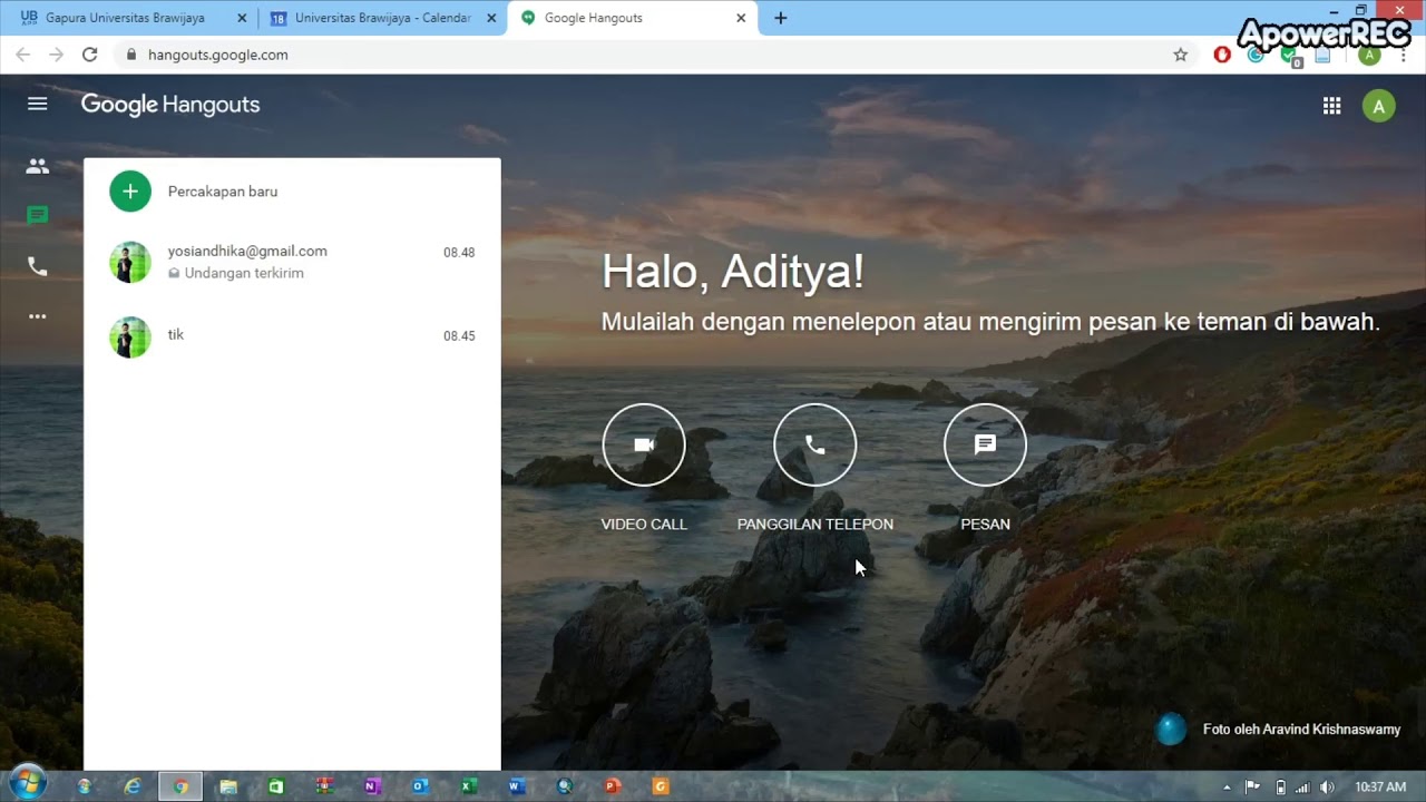 Tutorial Penggunaan Google Hangouts/ Google Meeting - YouTube