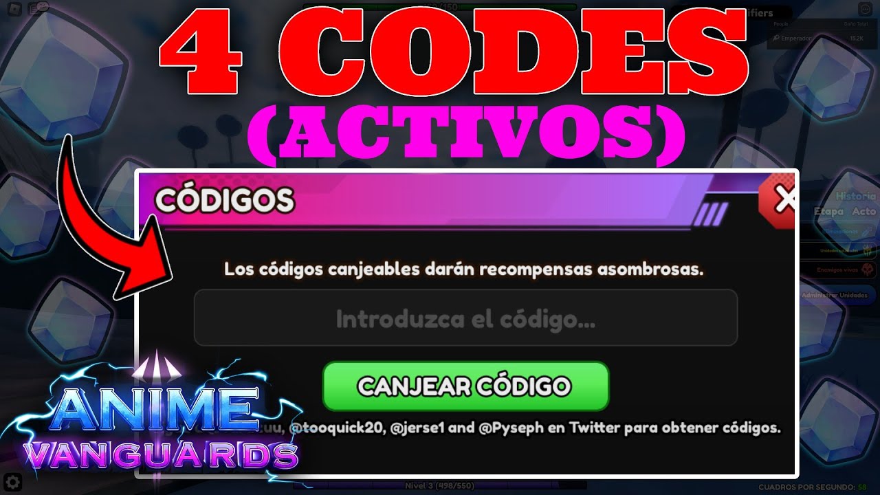 TODOS LOS CODIGOS DE ANIME VANGUARDS CODES ROBLOX - YouTube