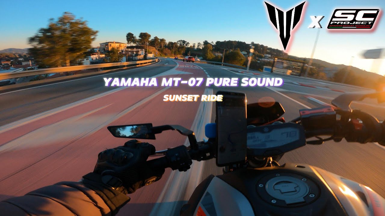 LET'S SEE THE SUNSET WITH THE MT! - YAMAHA MT07 PURE SOUND - POV RIDE ...