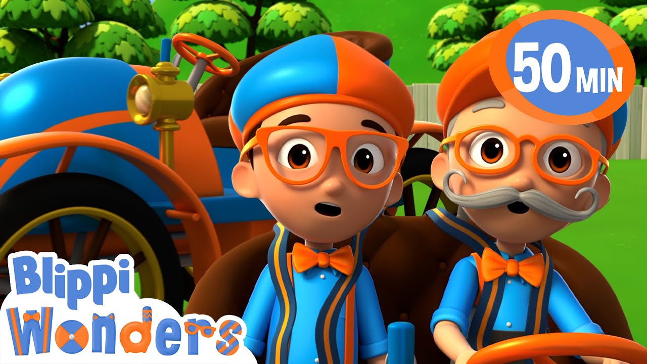 Blippi Wonders - Blippi Time Travels & Explores The First Car ...